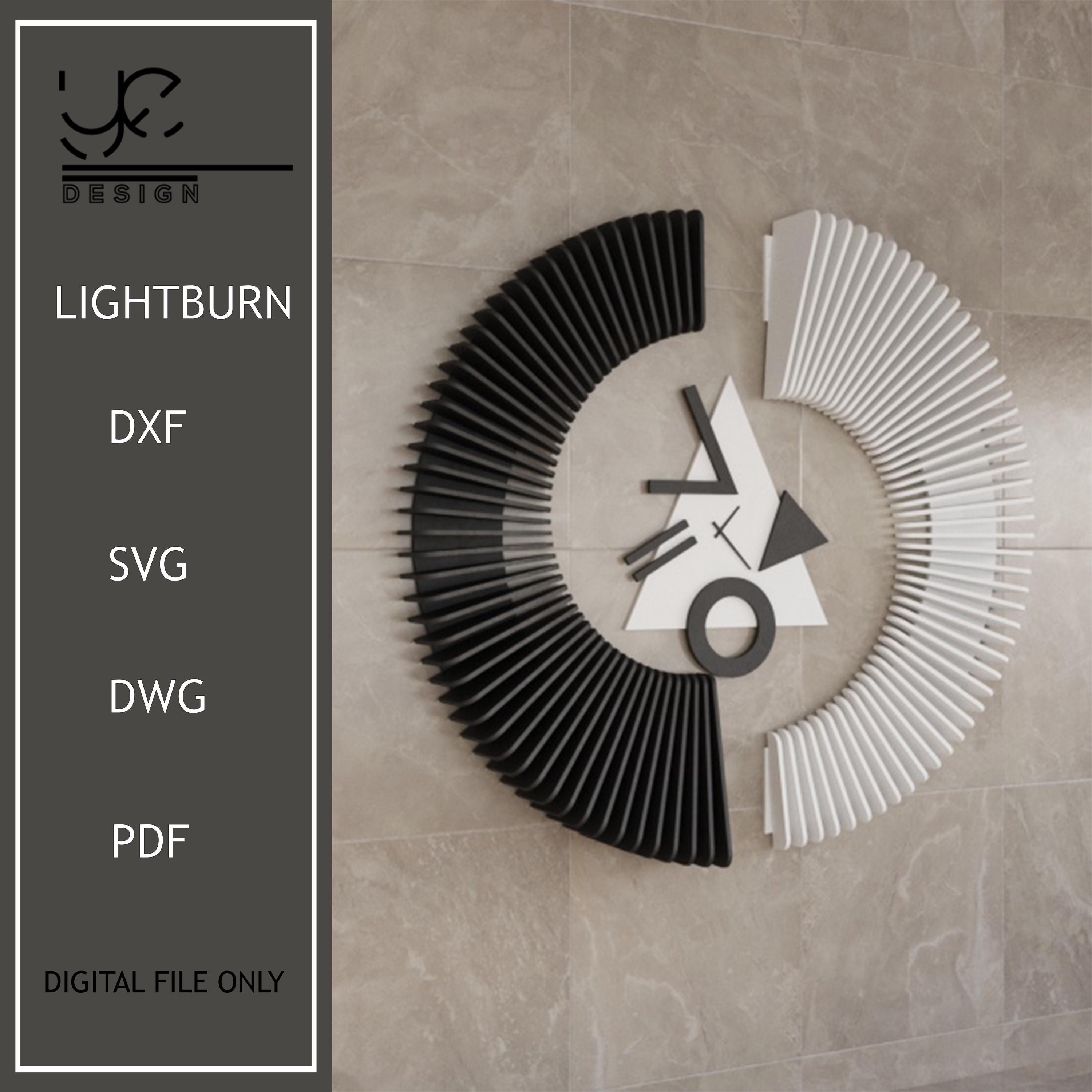 Parametric Modern Wall Clock,clock Design,radial Wooden wall Decor ...