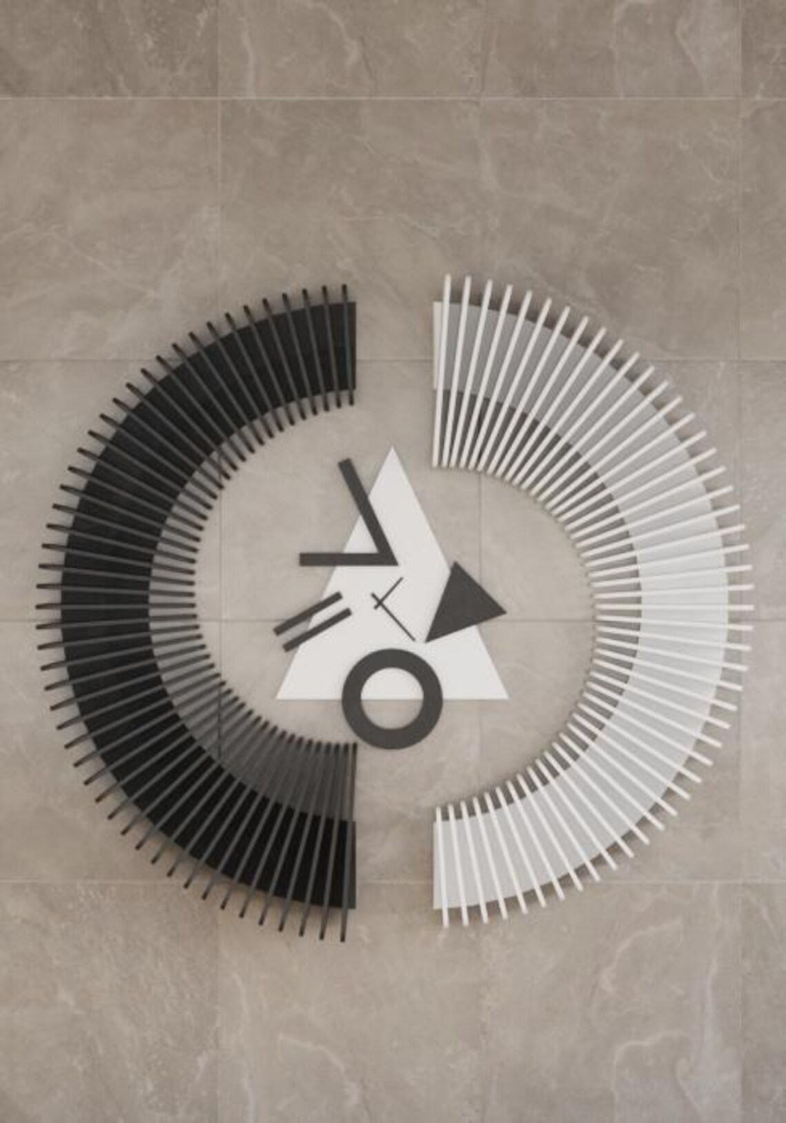 Parametric Modern Wall Clock,clock Design,radial Wooden Decor,round ...