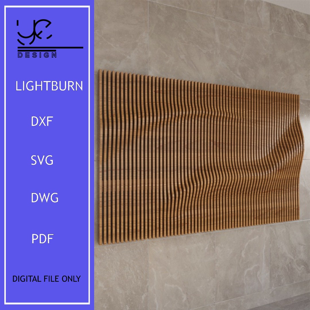 Wood Wavy Wall Decor,wall Art for Home or Office,wooden CNC Wall Decor ...