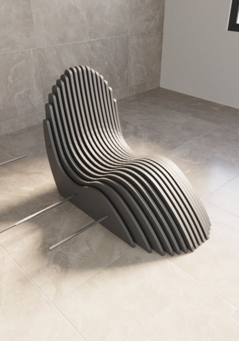 Parametric Wavy Chair Plan, CNC Furniture (digital File) - Etsy