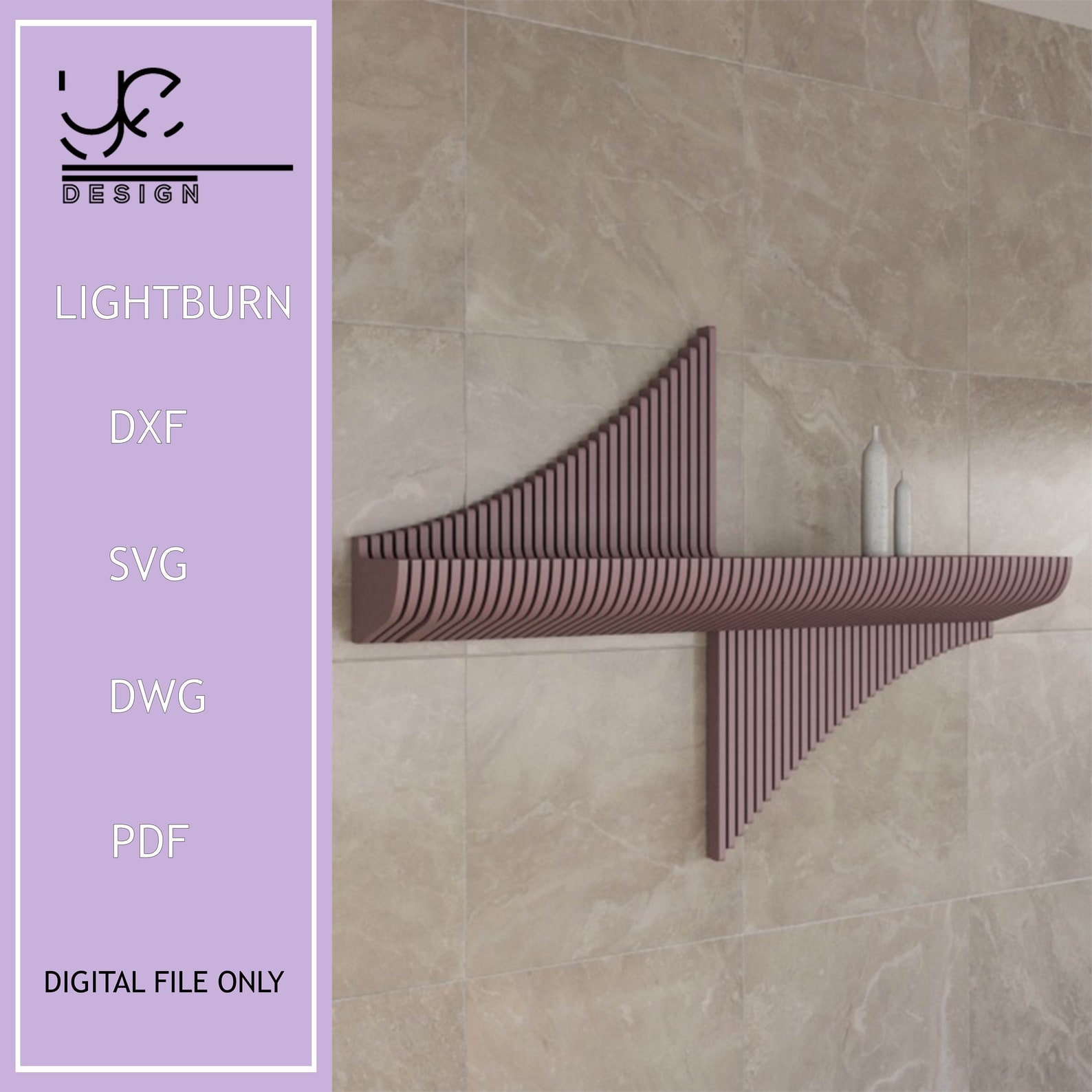 Parametric Shelf Wall Decor,parametric Style Floating Shelf,shelving ...
