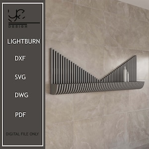 Parametric Wooden Wall Shelves,parametric Modern Shelf,floating Shelf ...