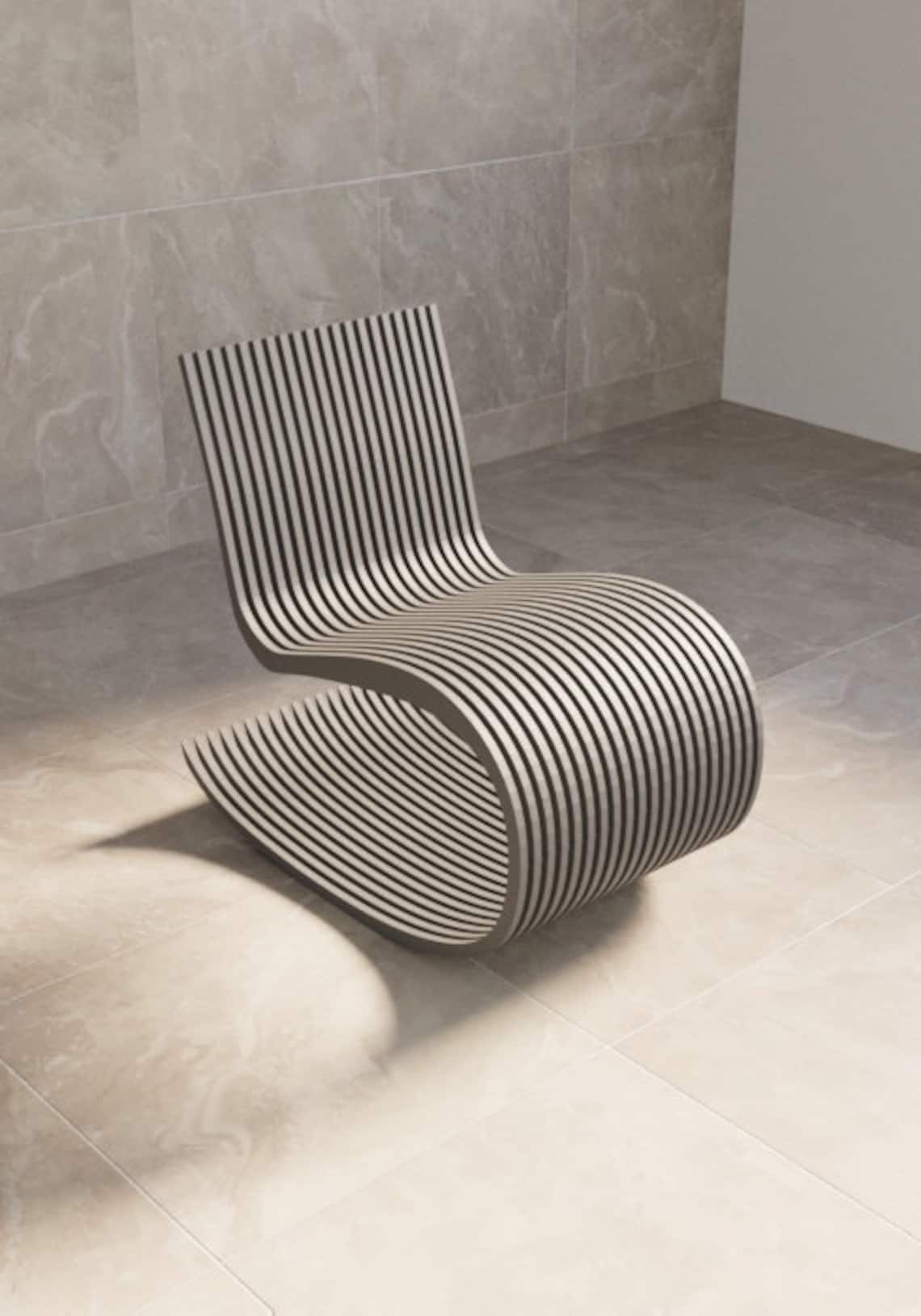 Wood Parametric Dxf Chair Model,cut,plywood Chair Cnc File,chair Design ...