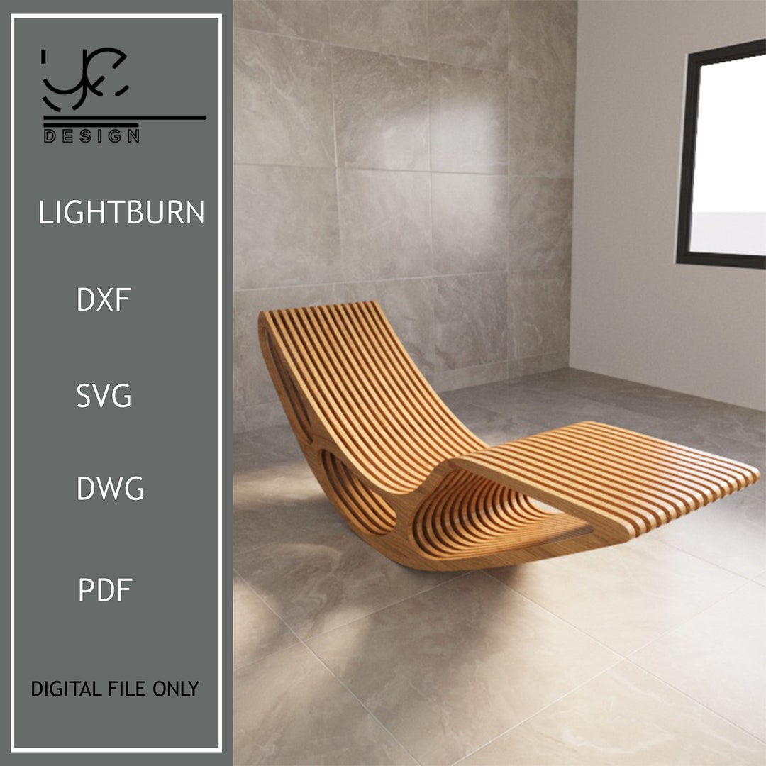 Parametric Sunbed CNC Building Plan, Wooden Lounge Chair (digital File ...