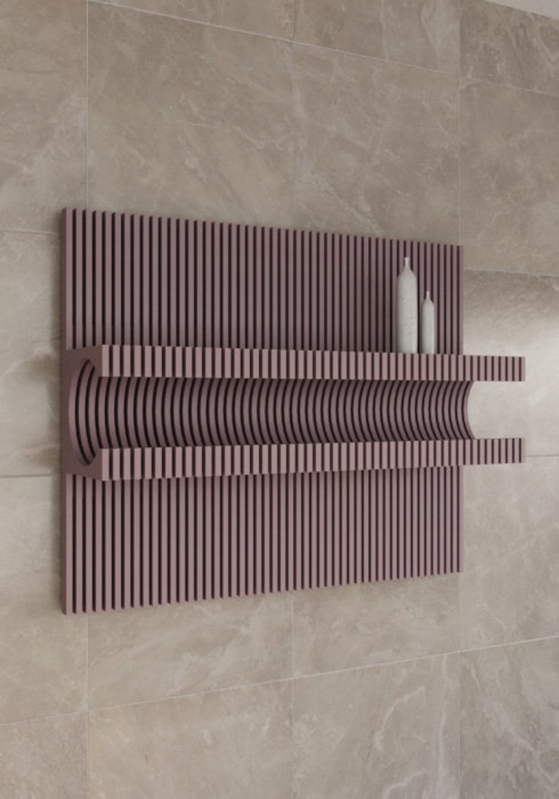 Parametric Wavy Shelf DXF File for Cnc,parametric Style Floating Shelf ...