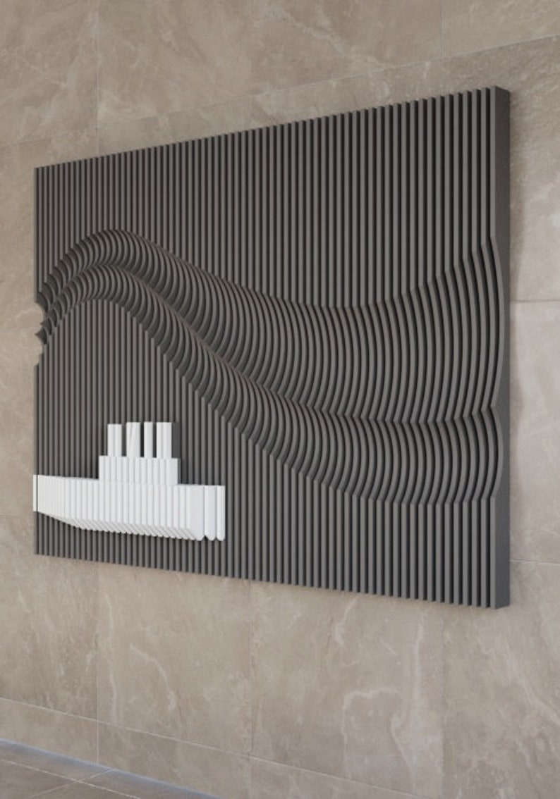 Parametric Ship Wall Art: CNC Cutting Digital File - Etsy