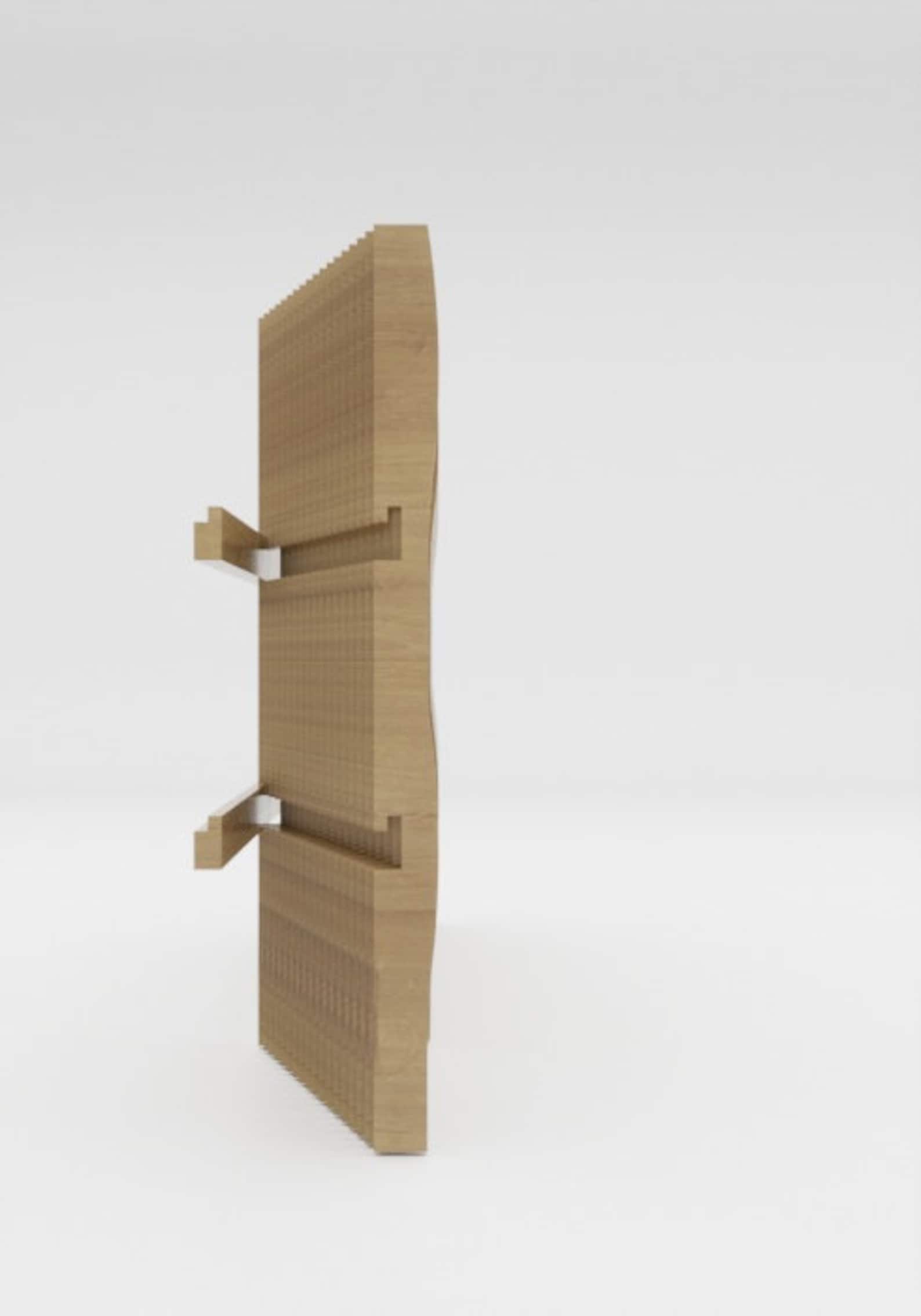 Parametric Wavy Wooden Wall Decor, Parametric Wood Wall Frame ...