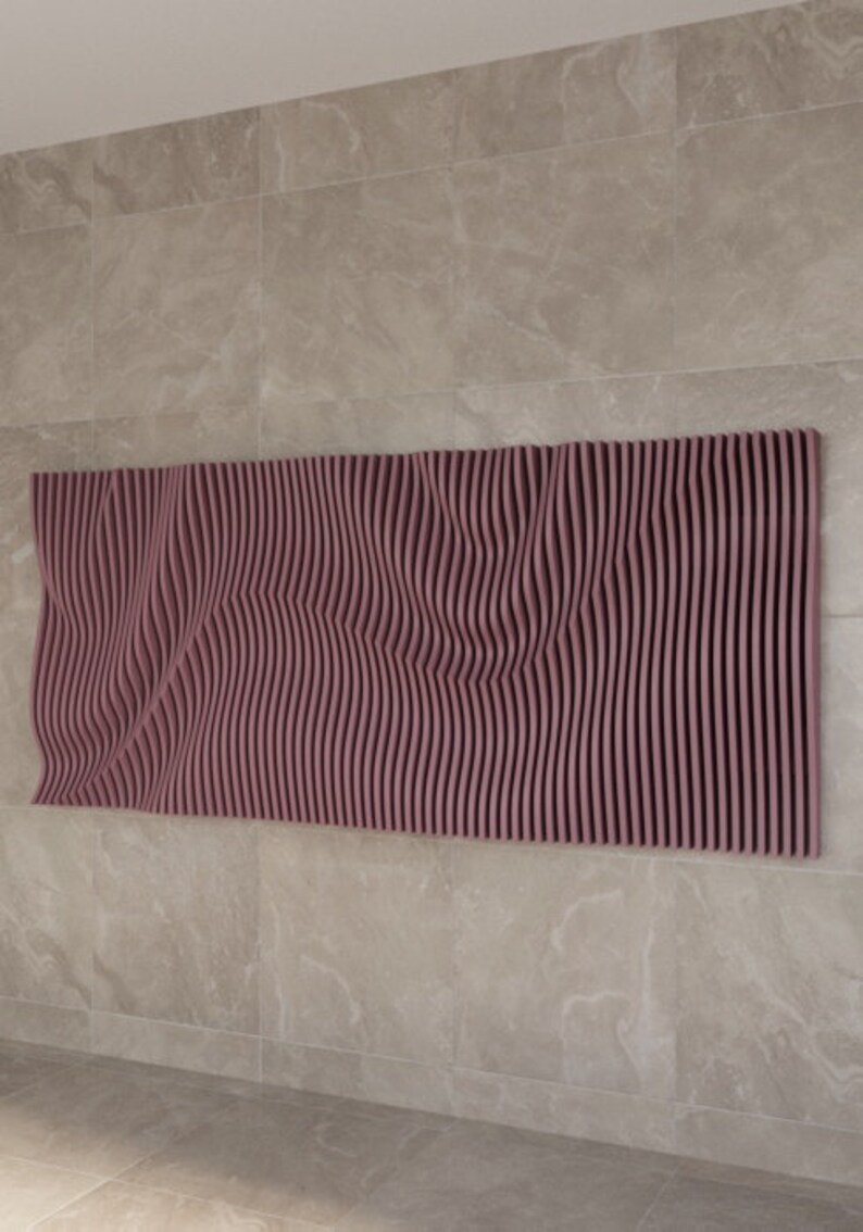 Wavy Wooden Wall Decor,wooden Wall Wooden Decor Art,modern Wall ...