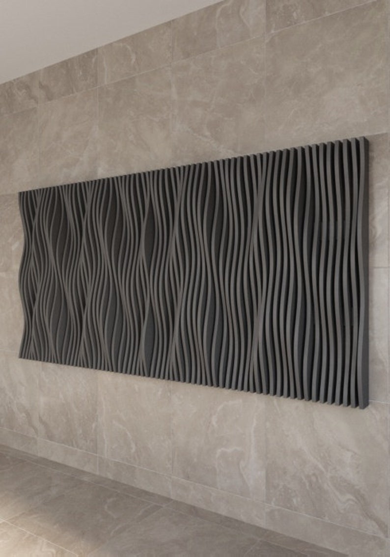 Parametric Wavy Wooden Wall Decor,wavy Pattern,parametric CNC Files ...