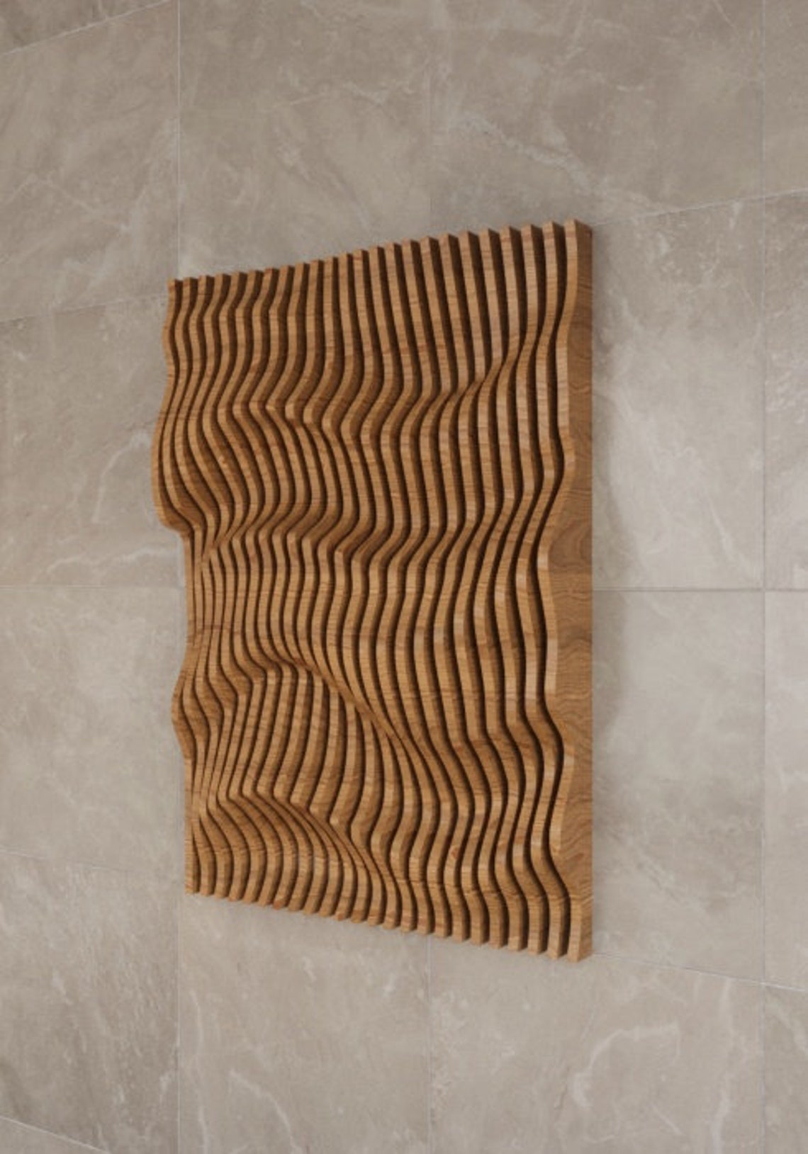 Parametric Wall File, Wavy Wooden Wall Decor, Parametric Art, Parametric Wall Panel, Parametric ...