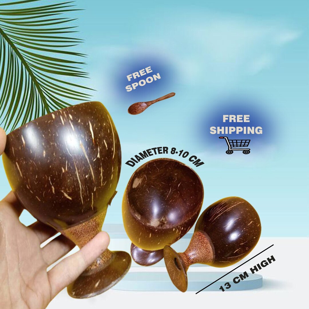 Coconut Shell Glass,party Glass,natural Coconut,organic Coconut - Etsy