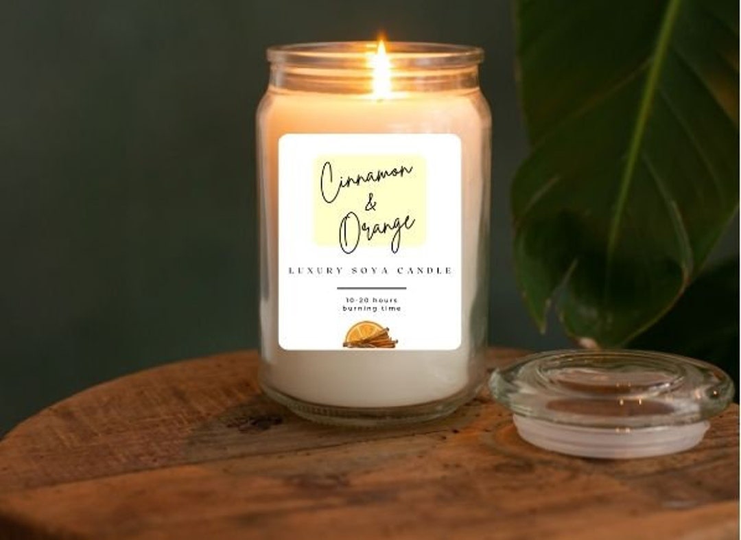 Editable Fall Candle Label, Canva Template, Branding and Logos ...