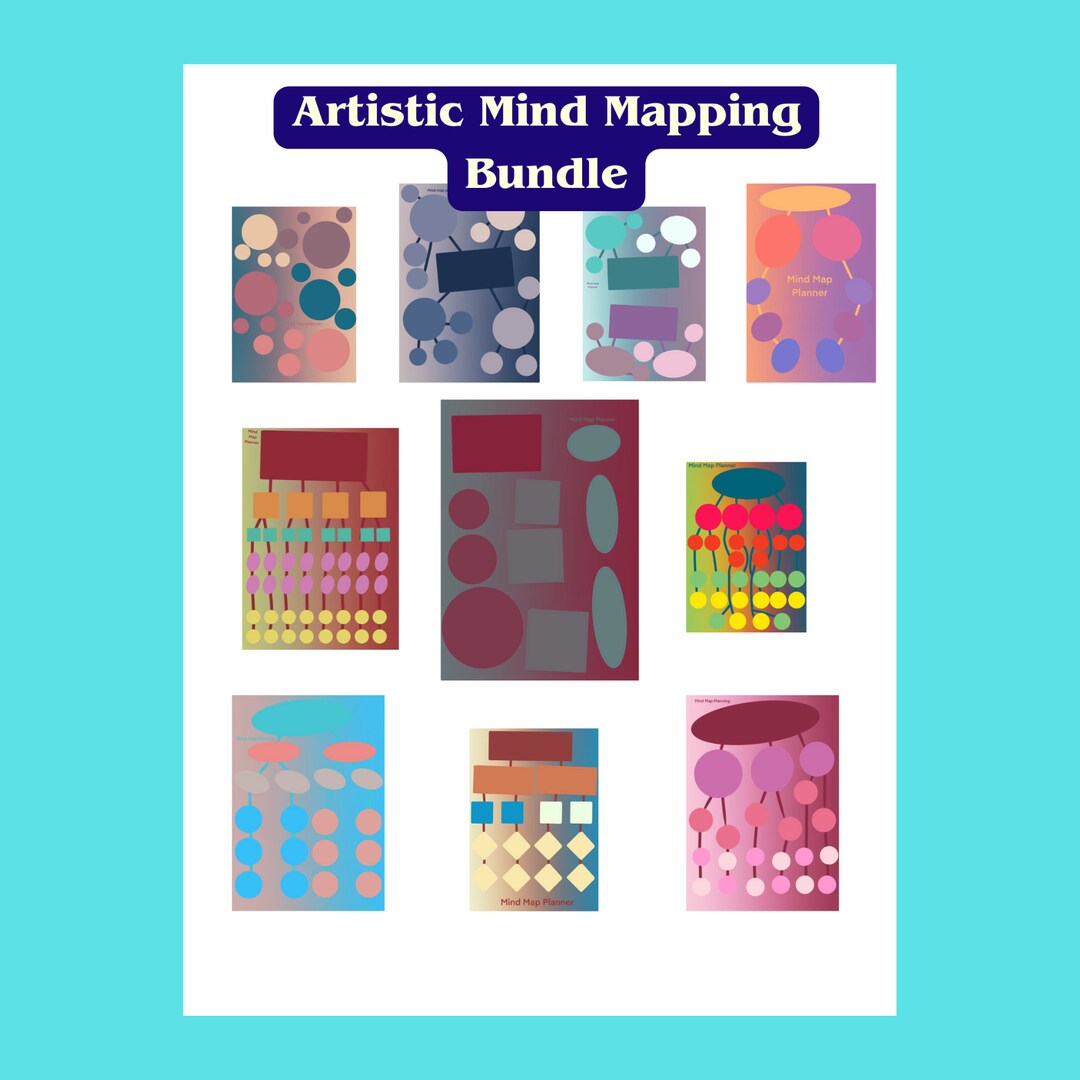 Planner for Artistic Minds, Mind Map Organizer, Creative Productivity ...