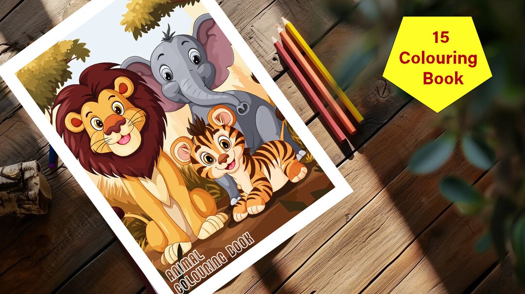 Digital Download Animal Colouring Book - Creative Fun for All Ages - Etsy