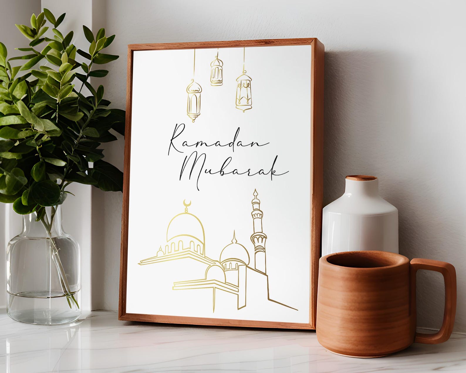 Minimalist Ramadan Decor, Islamic Wall Art, Modern Islamic Printable ...