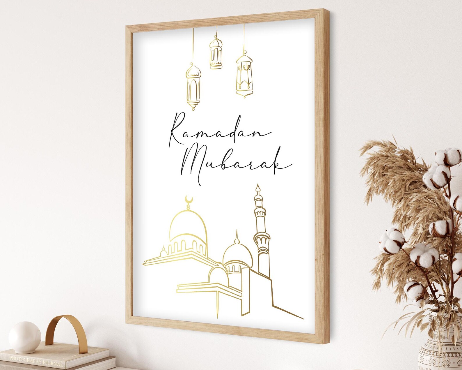 Minimalist Ramadan Decor, Islamic Wall Art, Modern Islamic Printable ...