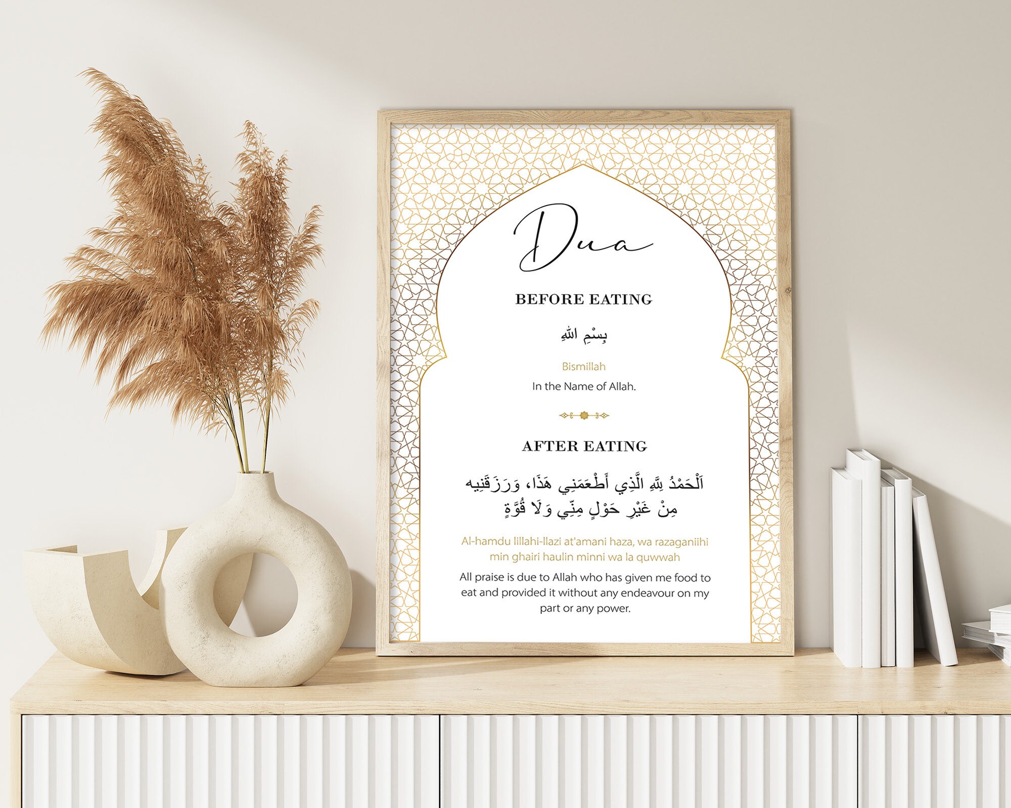 Islamic Dua Posters Before Eating and Dua After Eating, Printable Dua ...