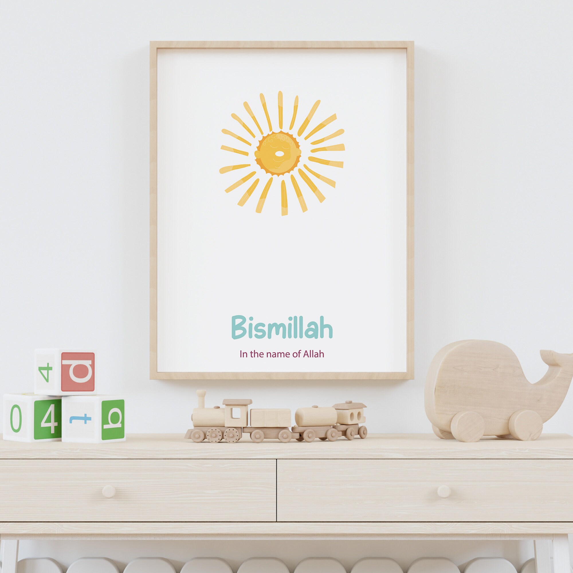 Personalised Islamic Wall Art for Kids Digital Download, Islamic Gifts ...