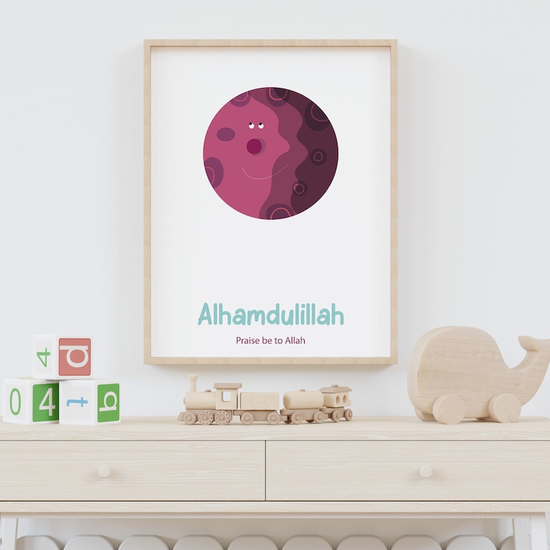 Personalised Islamic Wall Art for Kids Digital Download, Islamic Gifts ...