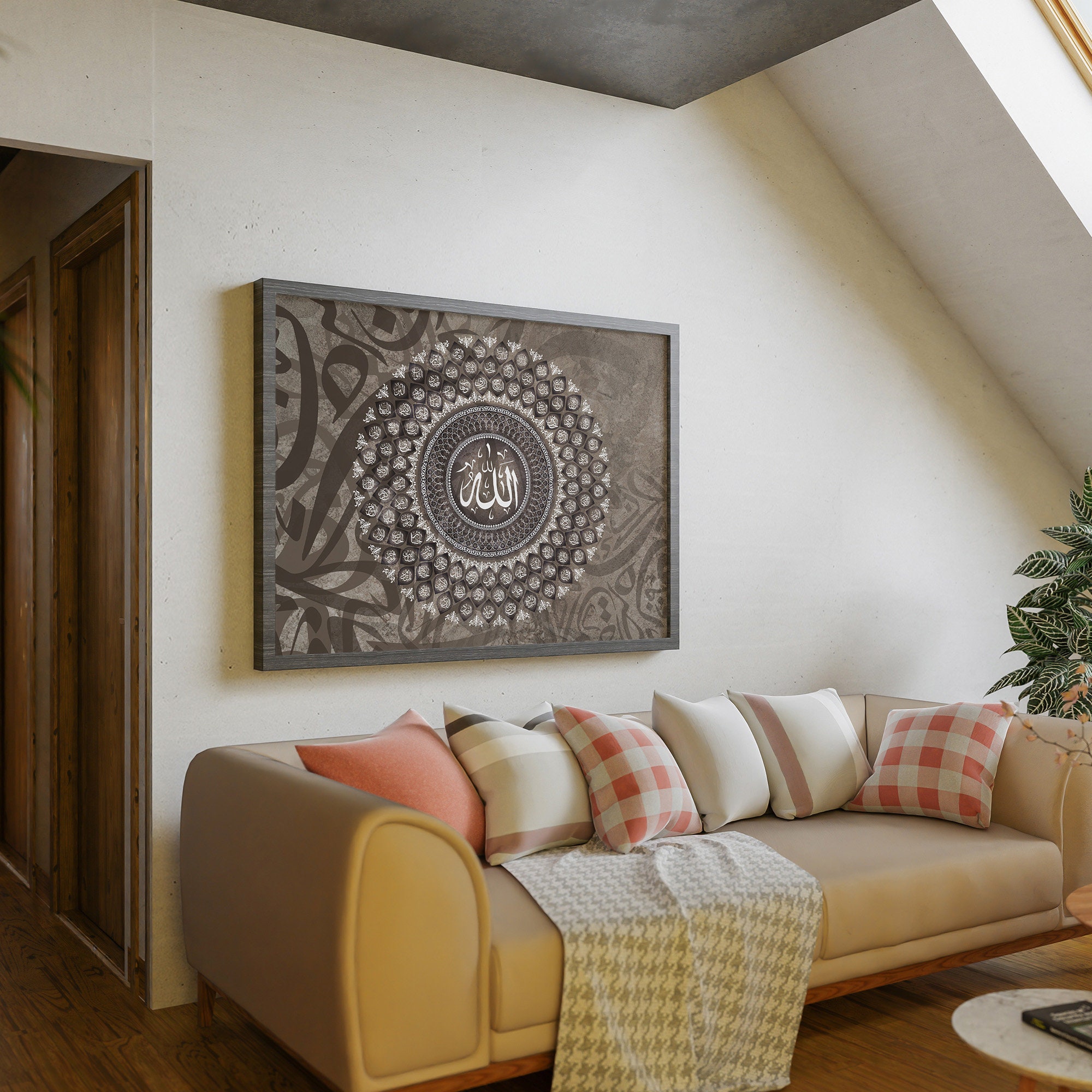 Arabic Calligraphy-asma Ul Husna, 99 Names of Allah, Islamic Wall Art ...