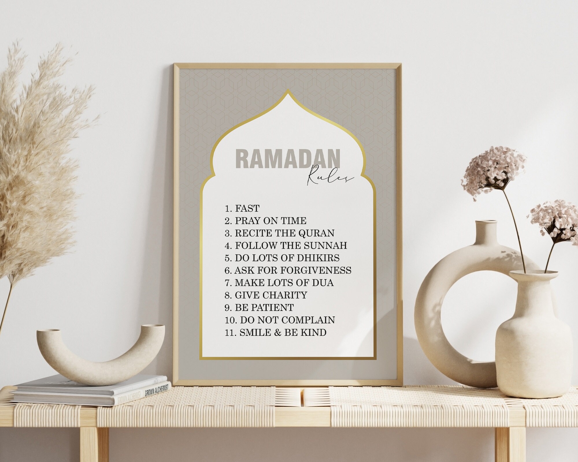 Printable Ramadan Rules Wall Art, Islamic Wall Art, Ramadan Decor ...