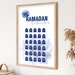 Ramadan Calendar Printable Wall Art, Ramadan Planner Digital Download ...