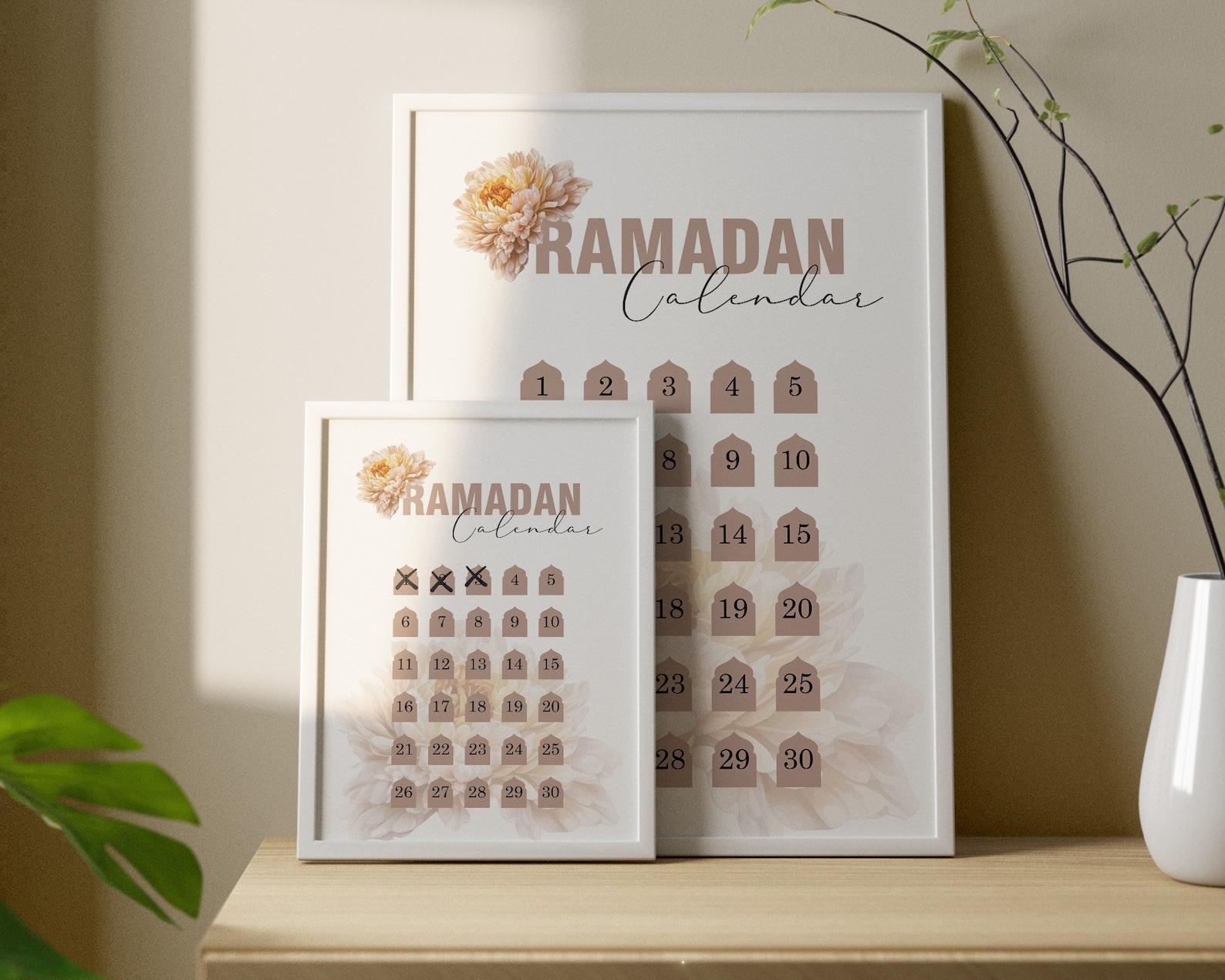 Ramadan Calendar Digital Download Wall Art, Ramadan Planner Digital ...