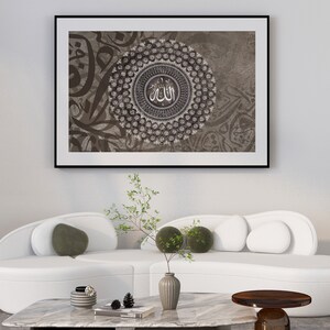 Arabic Calligraphy-asma Ul Husna, 99 Names of Allah, Islamic Wall Art ...