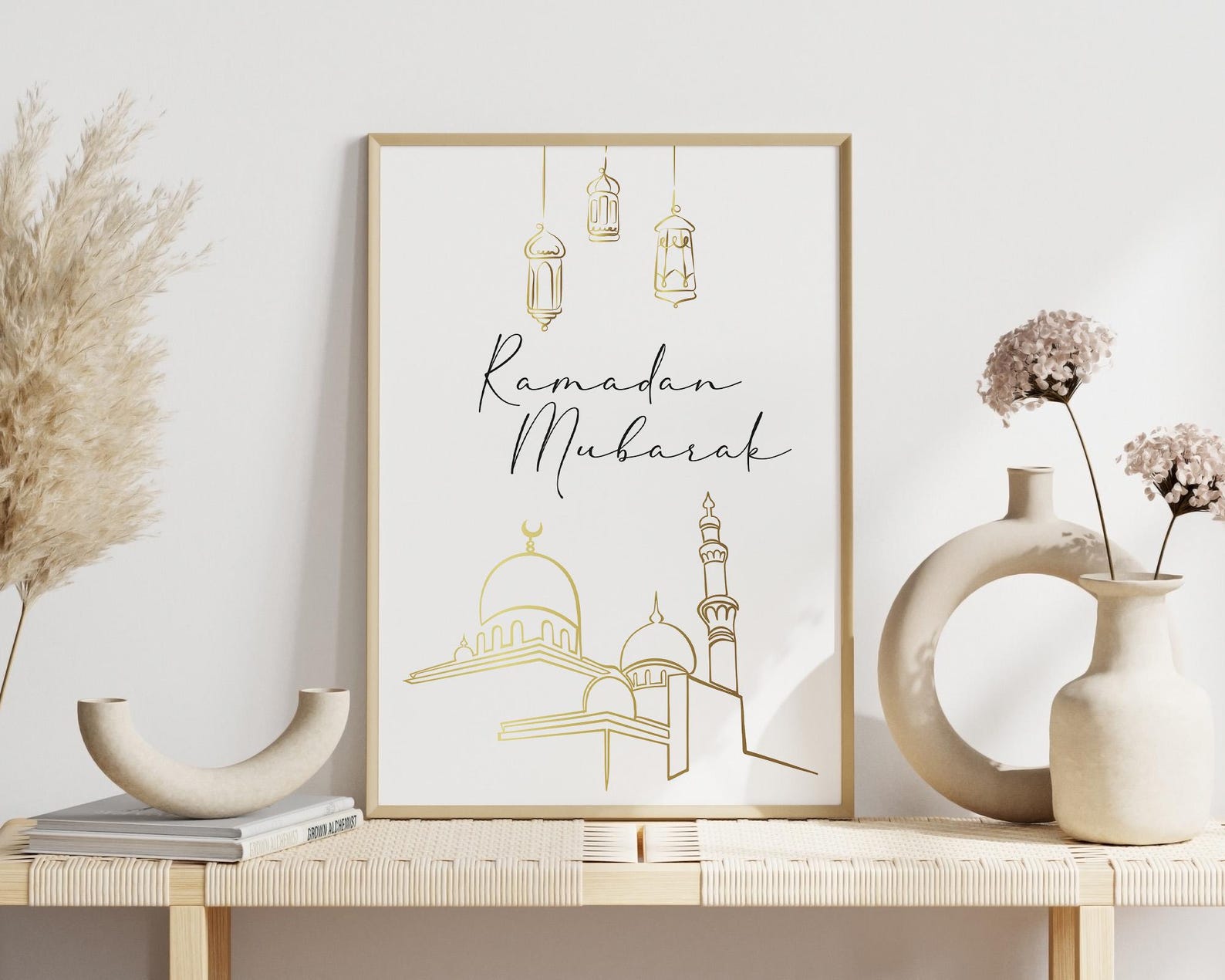 Minimalist Ramadan Decor, Islamic Wall Art, Modern Islamic Printable ...