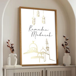 Minimalist Ramadan Decor, Islamic Wall Art, Modern Islamic Printable ...