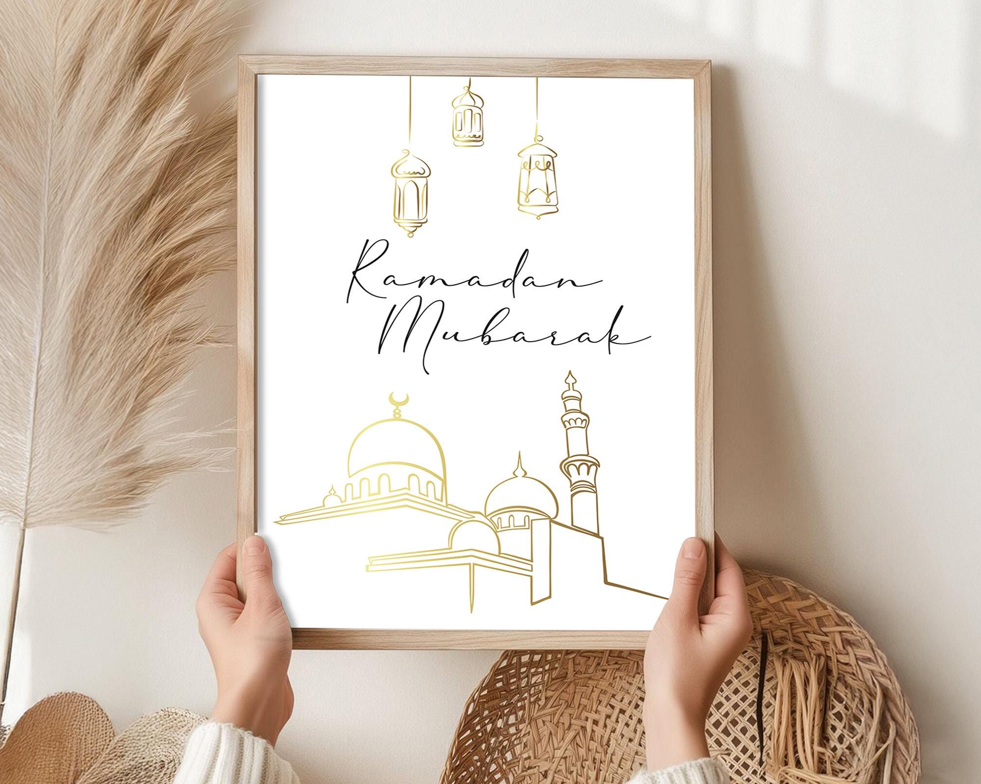 Minimalist Ramadan Decor, Islamic Wall Art, Modern Islamic Printable ...