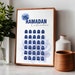 Ramadan Calendar Printable Wall Art, Ramadan Planner Digital Download ...