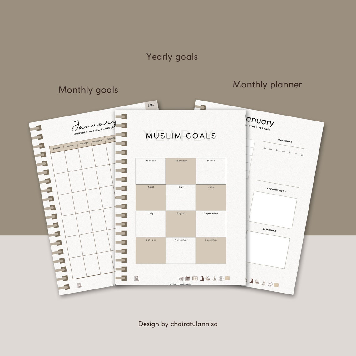 Bundle Premium Muslim Planner Undate | Ramadan Planner | Muslim Journal ...