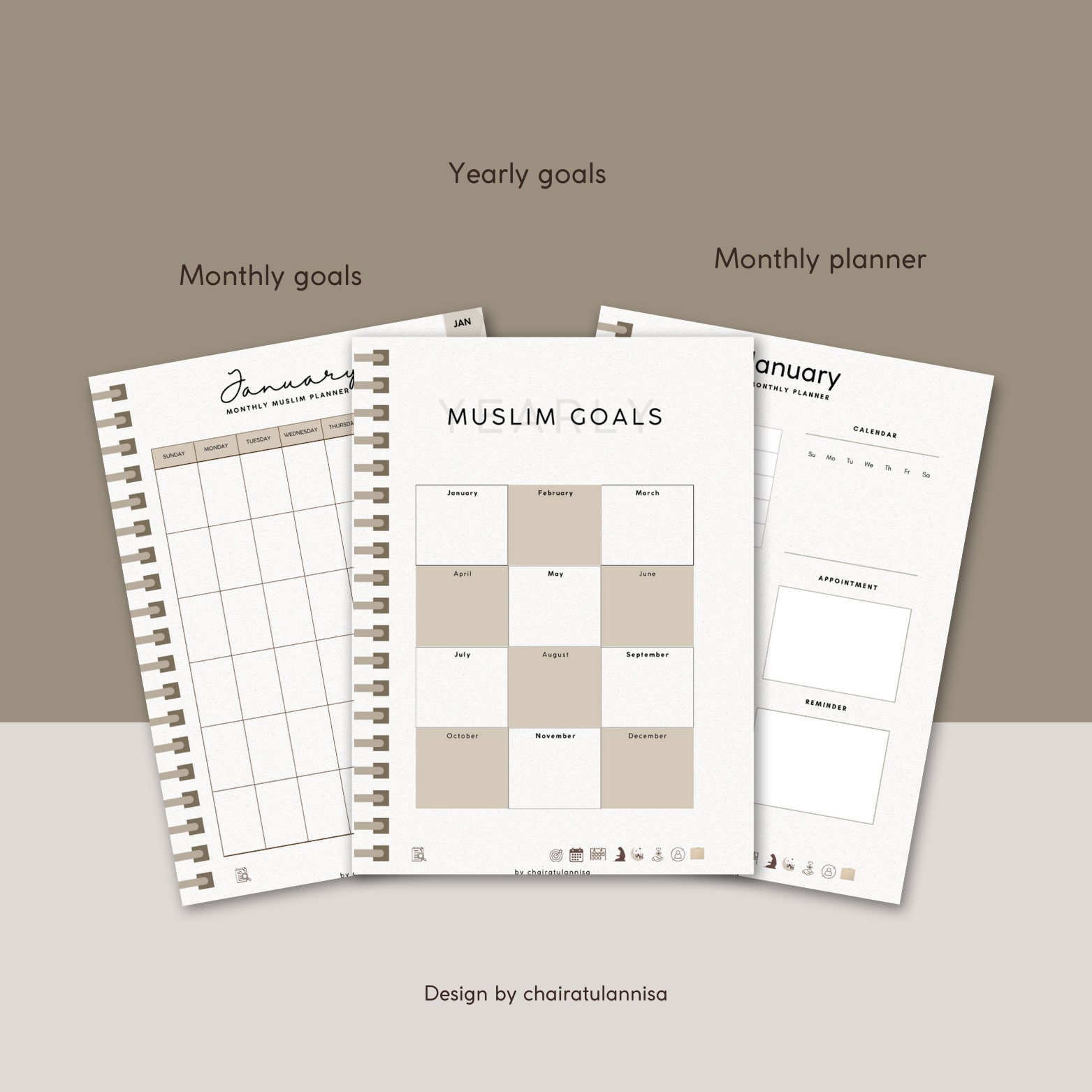 Bundle Premium Muslim Planner Undate | Ramadan Planner | Muslim Journal ...