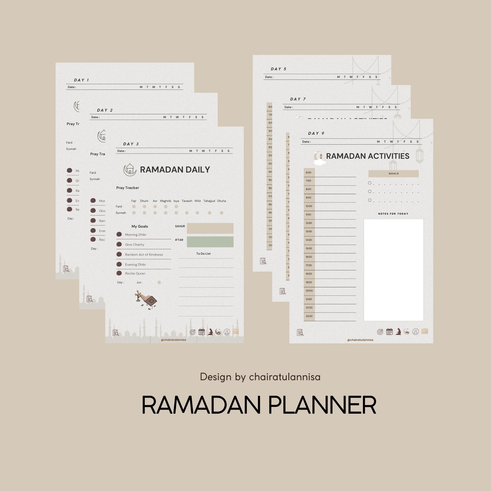 Muslim Planner Undate | Ramadan Planner | Muslim Journal | Quran ...