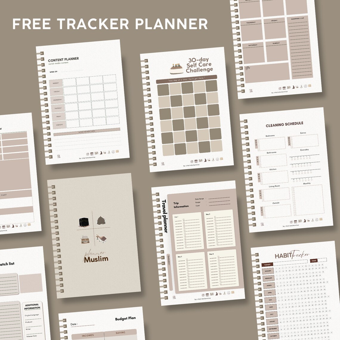 Bundle Premium Muslim Planner Undate | Ramadan Planner | Muslim Journal ...