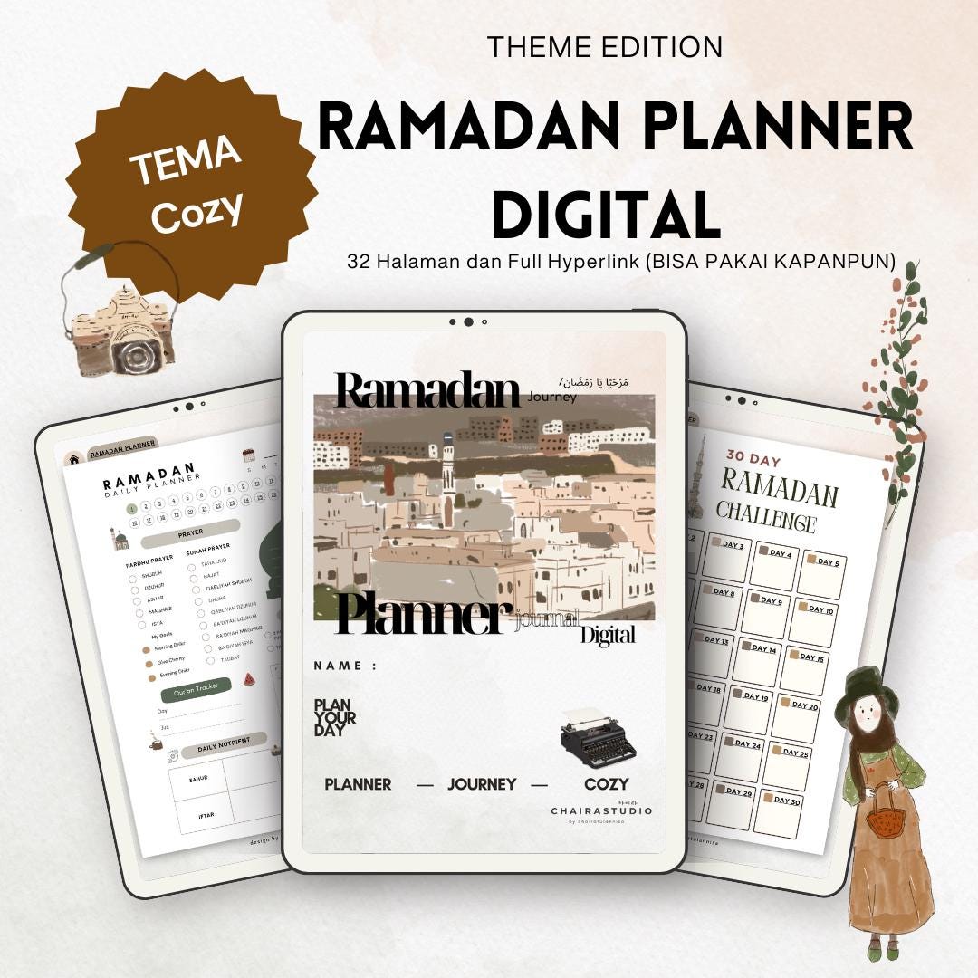 Cozy Ramadan Digital Planner | Minimal Islamic Theme (PDF Format - Etsy