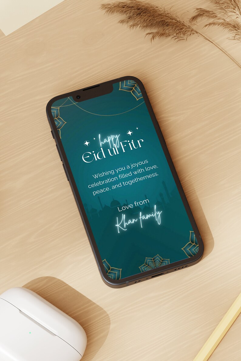 Digital Eid Mubarak Card, Eid Card, Greeting Card, Animated Eid Card ...