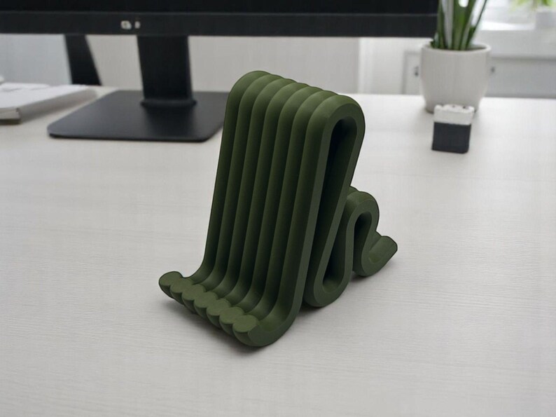 Modern Cell Phone Stand| Minimalist Cell Phone Holder| Desk, Kitchen ...