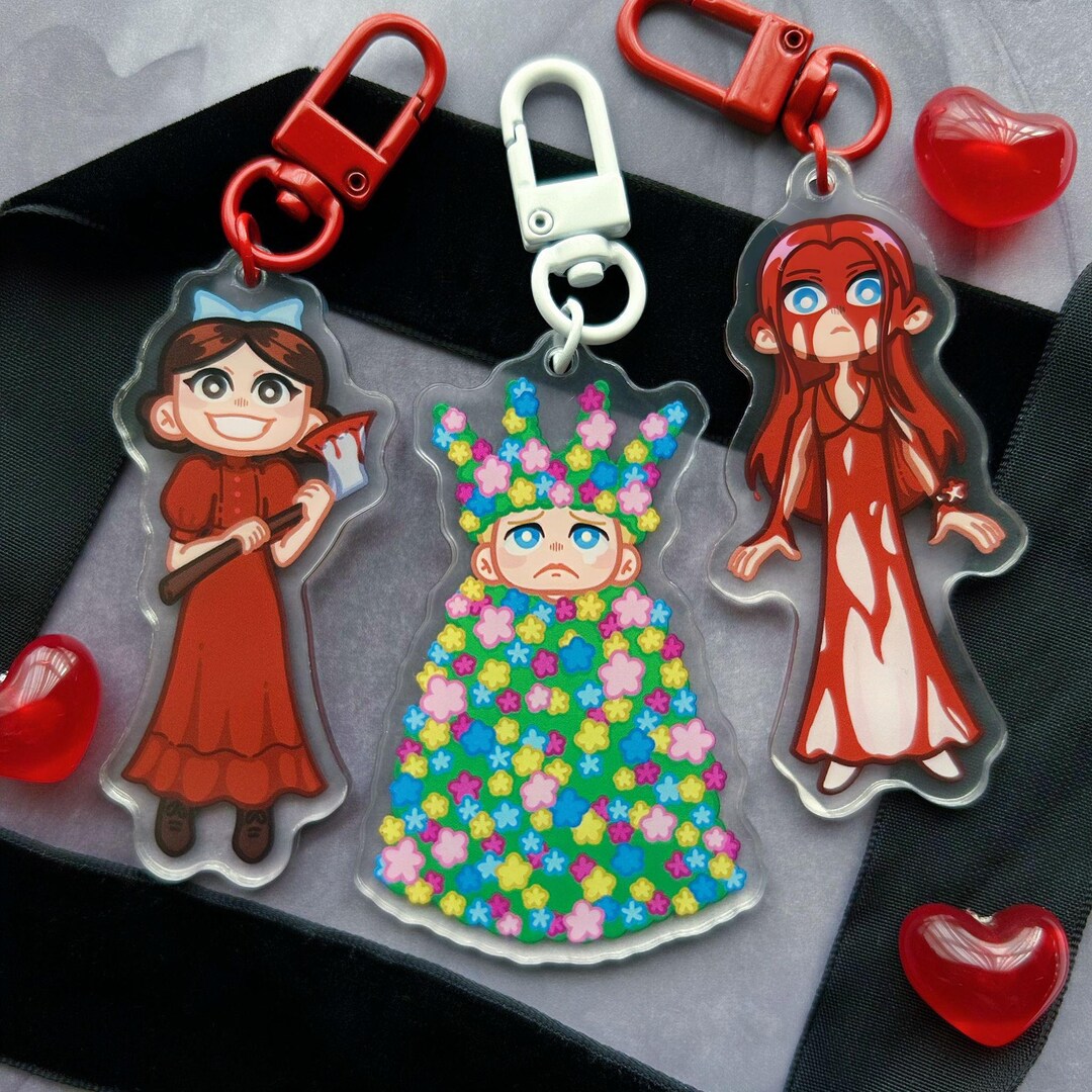 Horror Movie Acrylic Keychains I Midsommar I Pearl I Carrie - Etsy