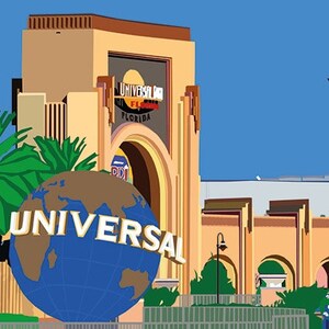 Universal Studios Orlando Illustration - Etsy