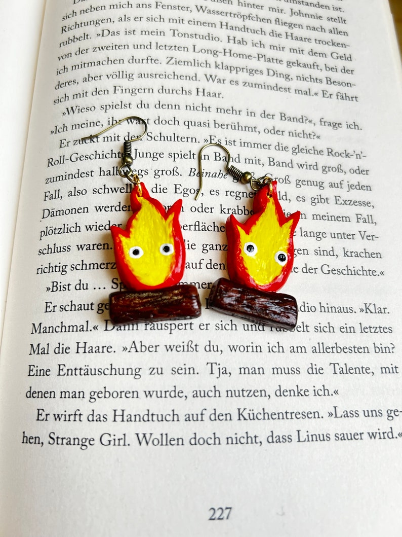 Calcifer Earring/howl's Moving Castle - Etsy