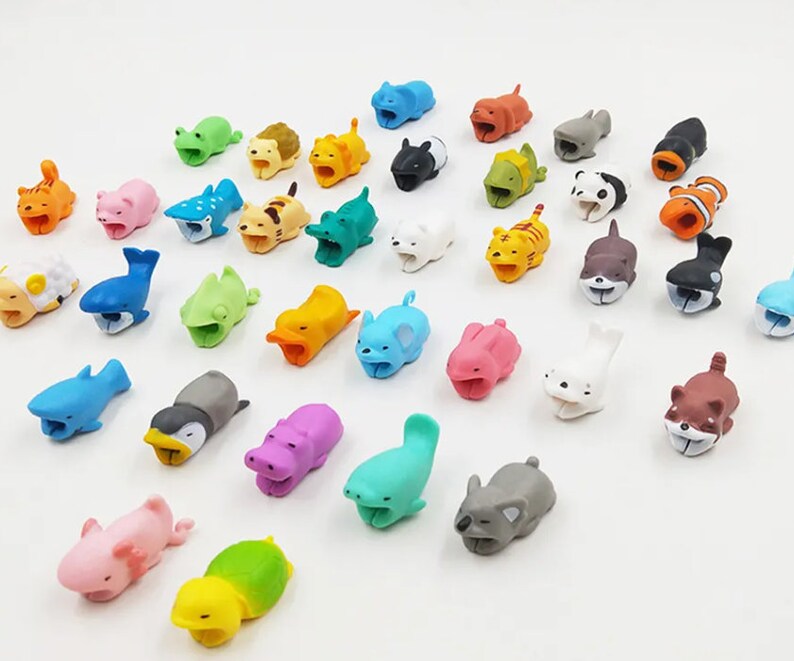 Cartoon Animal Cable Organizers Cable Saver Cover Phone USB Line ...