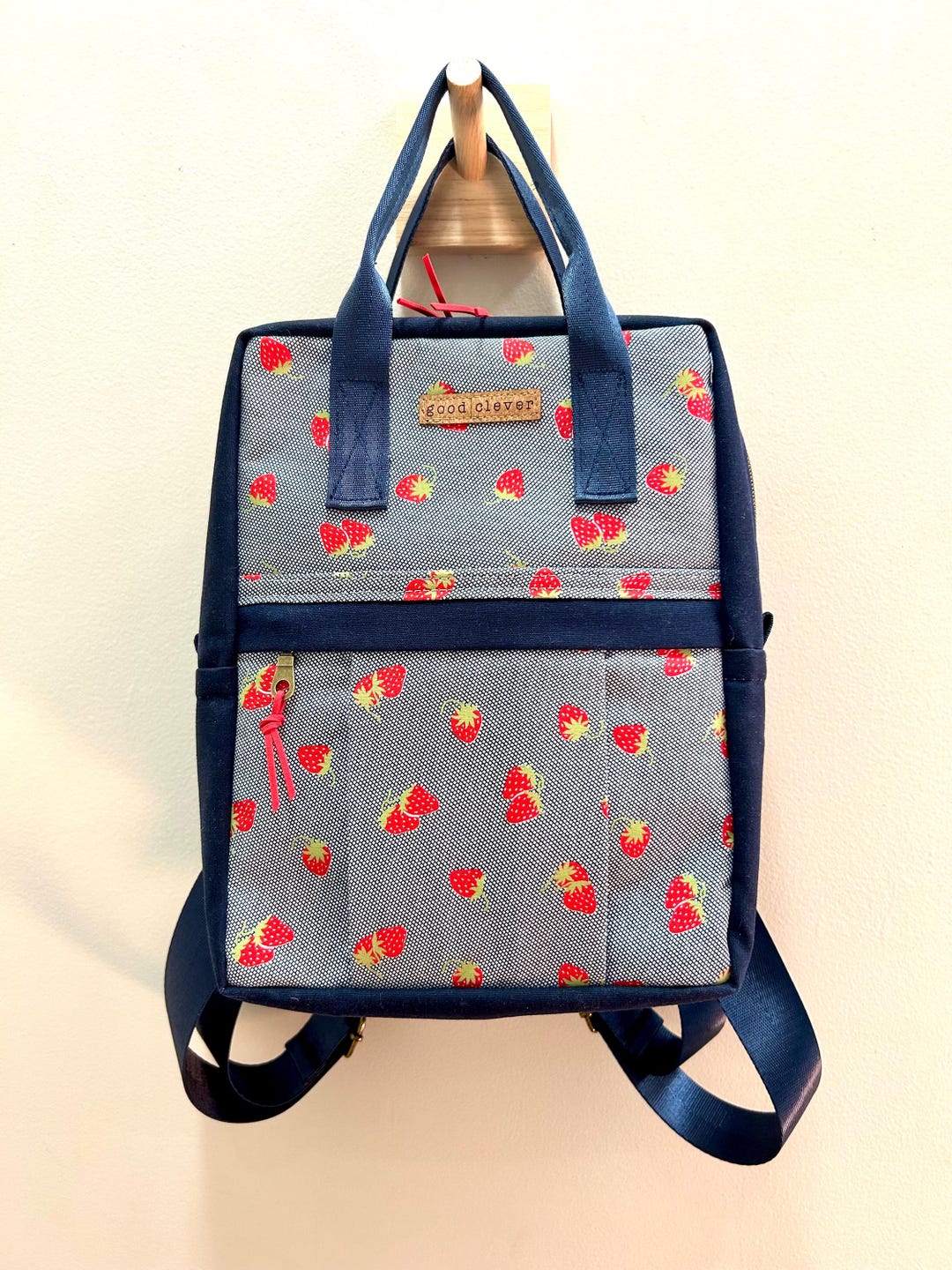 Strawberry Mini Backpack - Etsy