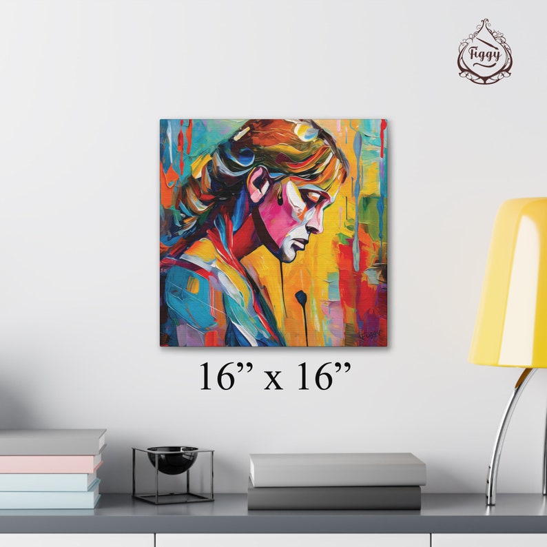 Expressive Oil Painting Art Modern Modern Kunst Colorful Print Original ...