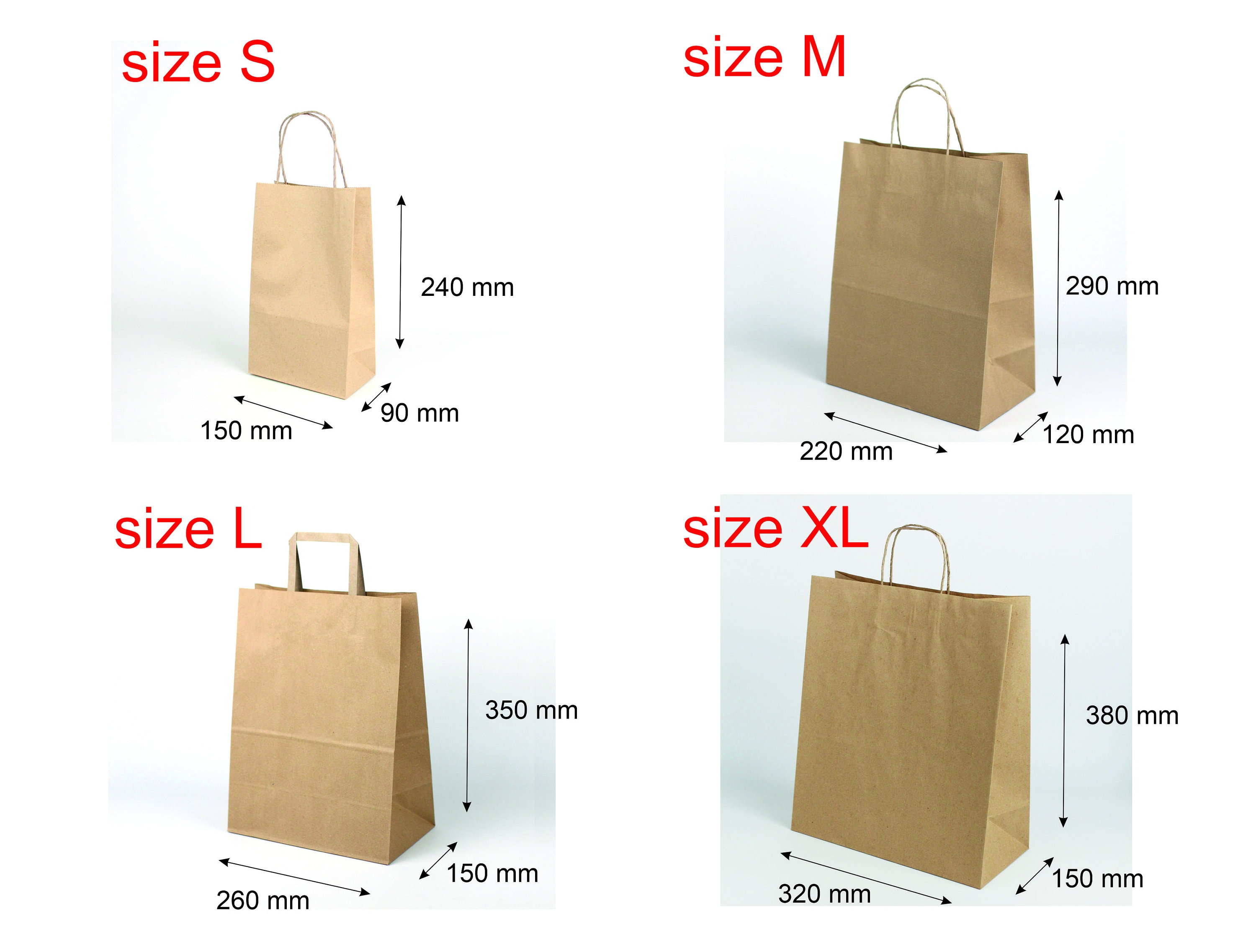 Gift Paper Bag SET 16 Pcs Kisses Themed Gift Bag Heart on Paper Bag ...
