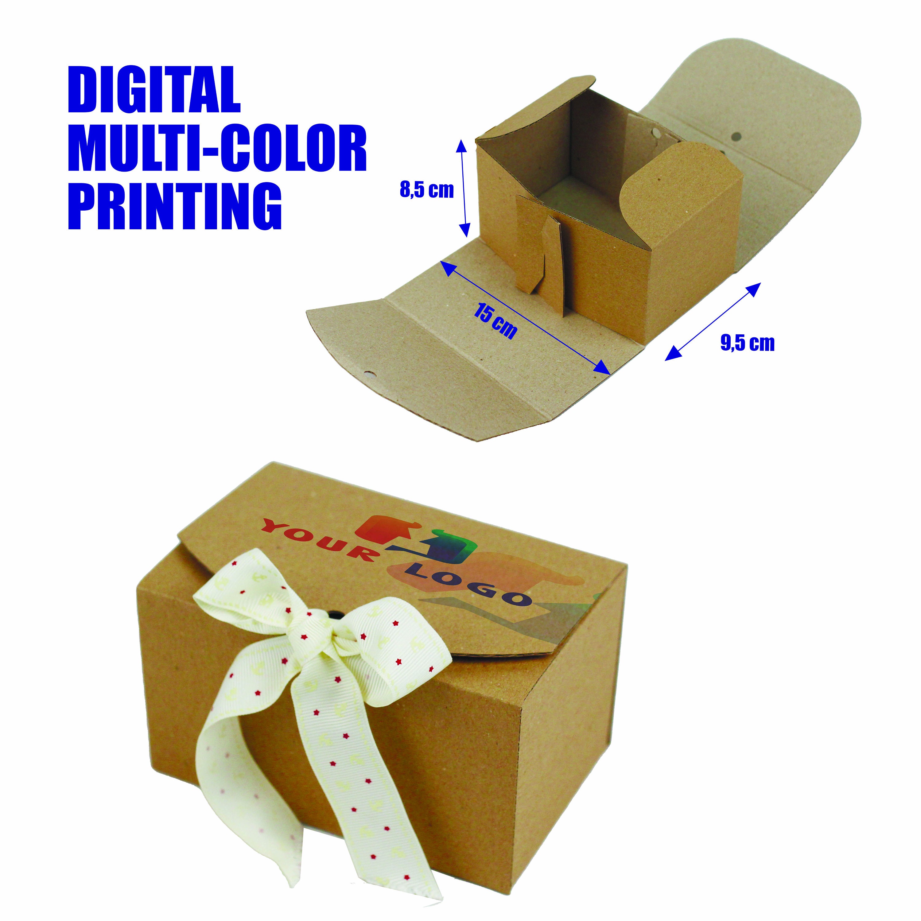 Kraft Paper Boxes With Custom Print Logo| Personalized Gift Boxes ...