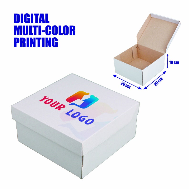 Kraft Paper Boxes With Custom Print Logo Personalized Gift Boxes Custom ...
