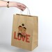 Gift Paper Bag SET 16 Pcs Kisses Themed Gift Bag Heart on Paper Bag ...