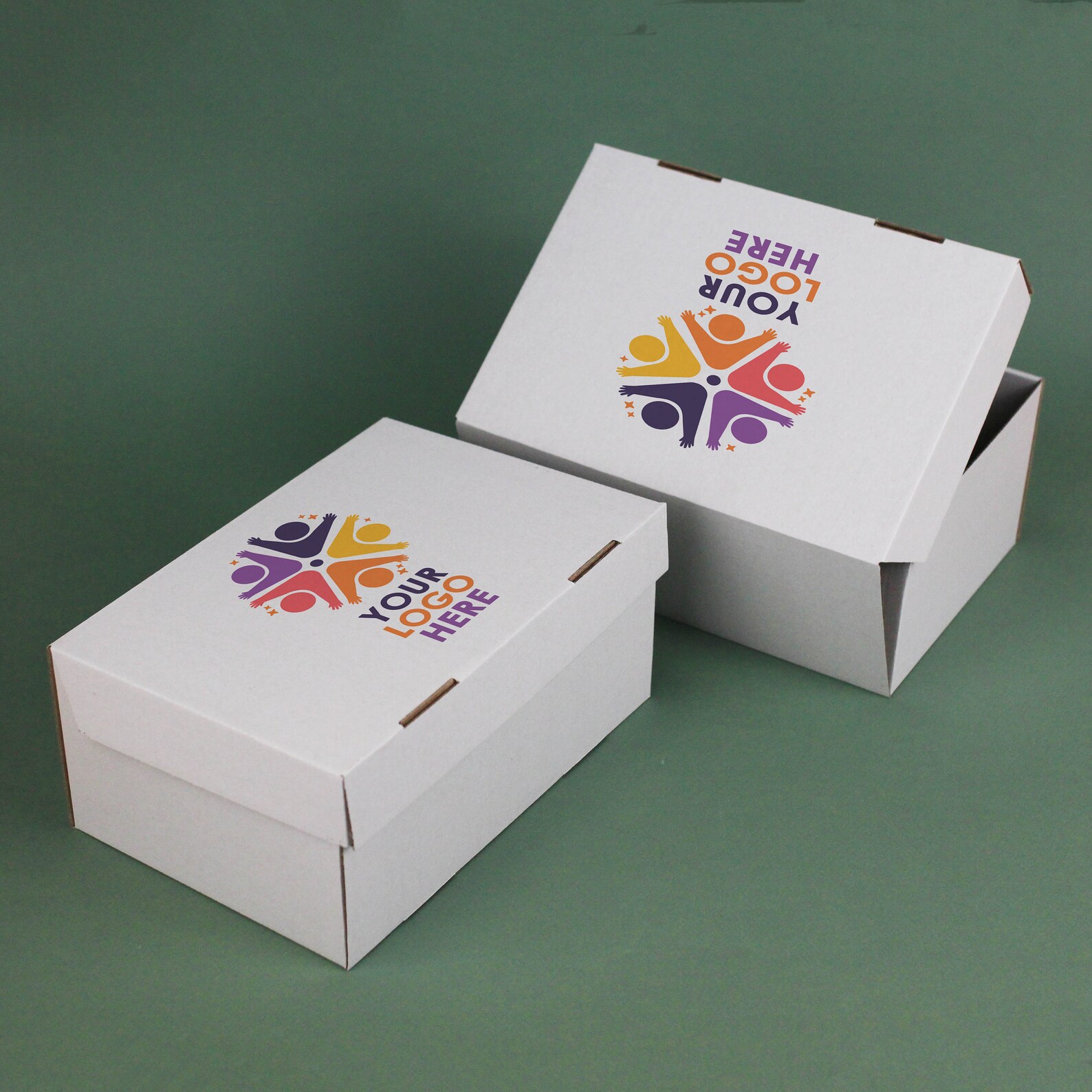Kraft Paper Boxes With Custom Print Logo| Personalized Gift Boxes ...